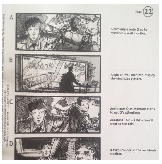 goldeneye 007: storyboard du nouveau james bond "Skyfall"