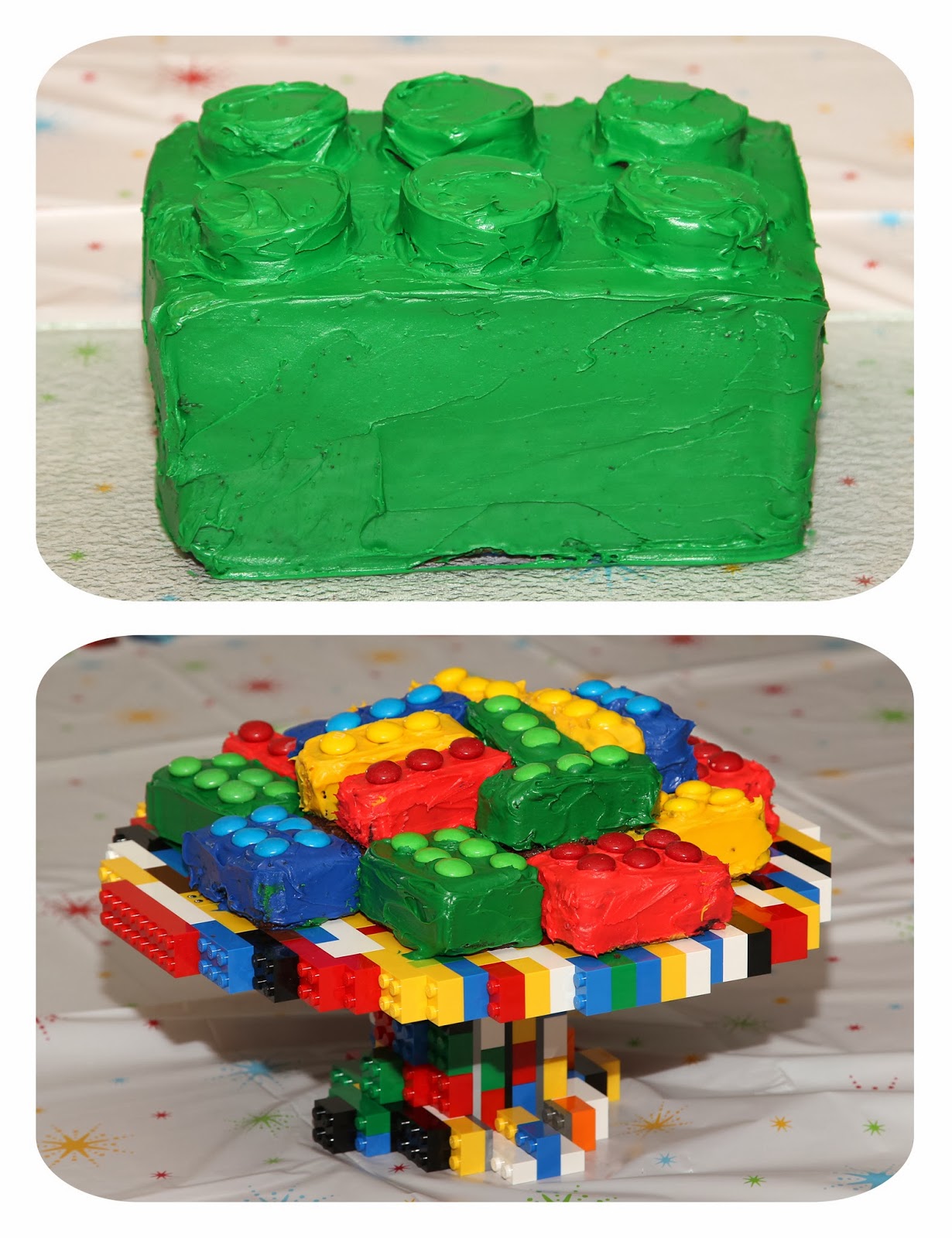 Gummy Bears and Pony Tails: Lego Cake and Brownies
