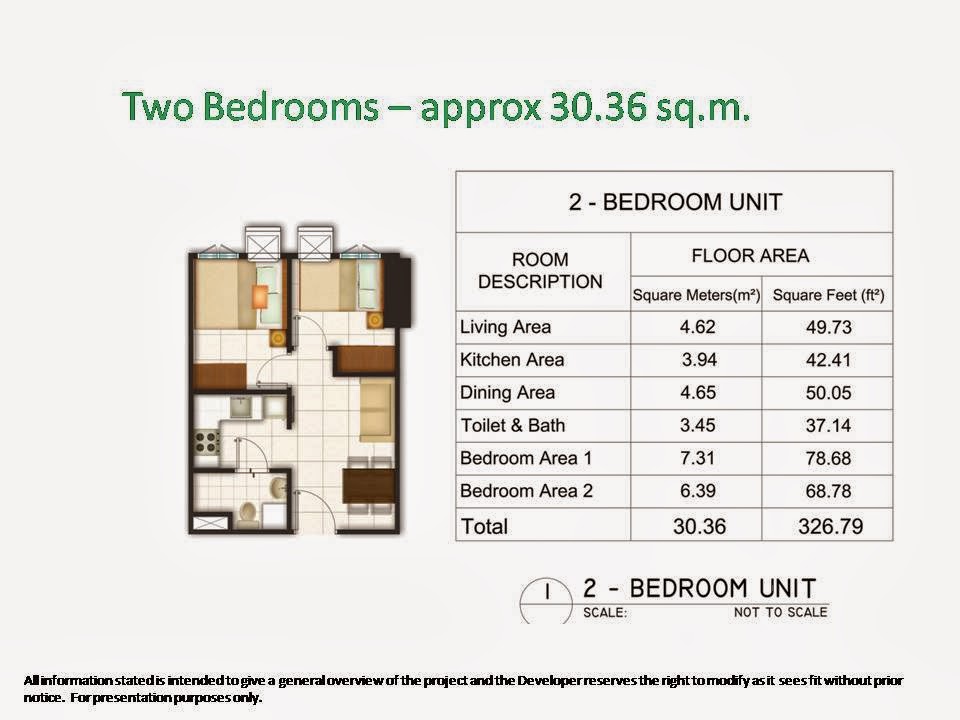 Trees Residences by SMDC: Layout and Finish
