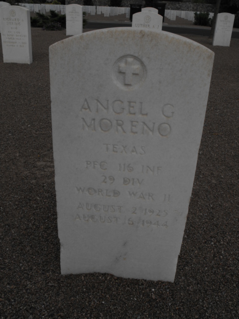 116th Infantry Regiment Roll of Honor: PFC Angel Gallegos Moreno