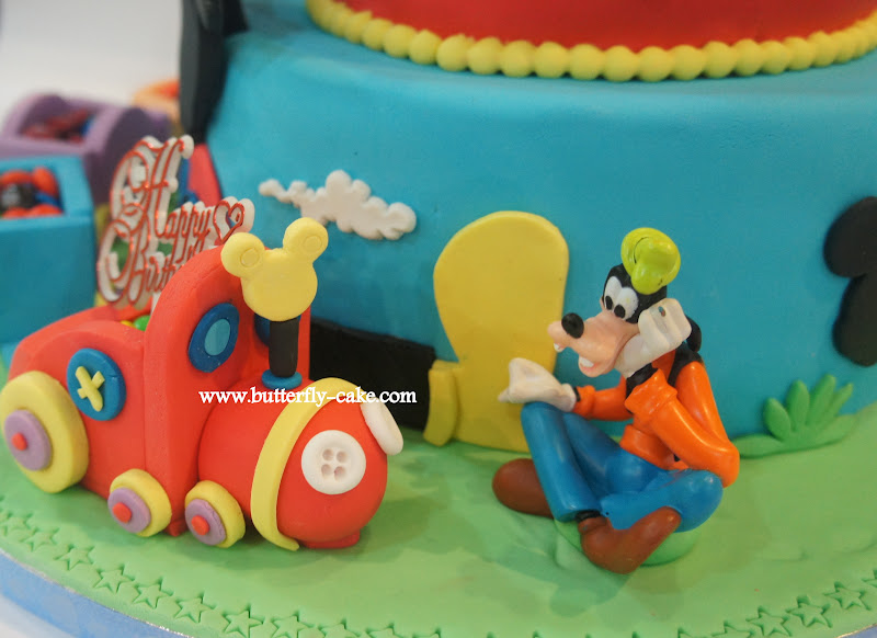 Butterfly Cake: Mickey Mouse Club House Cake with Cho cho express train