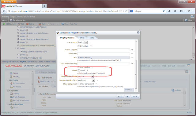 Oracle Fusion Middleware Security: OIM Reset Password Customization Example
