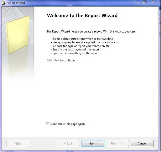 Report Creation with the Wizard - HTML Responsive Web Design Tutorial