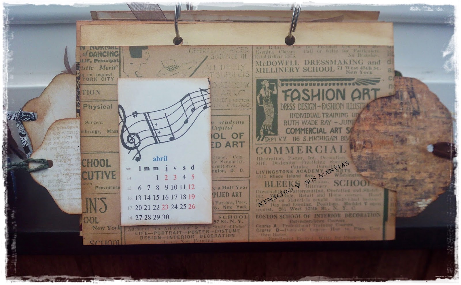 Con estas manitas hecho a mano: Calendarios Vintage 2015
