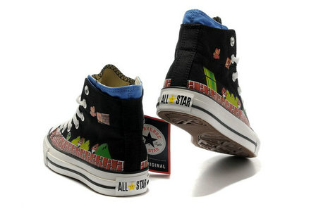 Super Mario High Tops Converse / Mario Bros High Tops Chucks | Colorful ...
