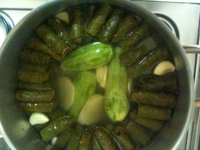 Nora's Kitchen: Syrian Cooking for Dummies: Yabra'a: Stuffed Grapeleaves