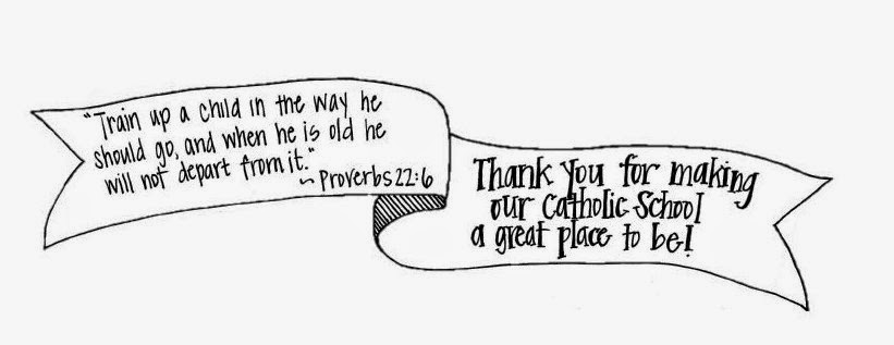 Look to Him and be Radiant: Catholic Schools' Week Thank You Card