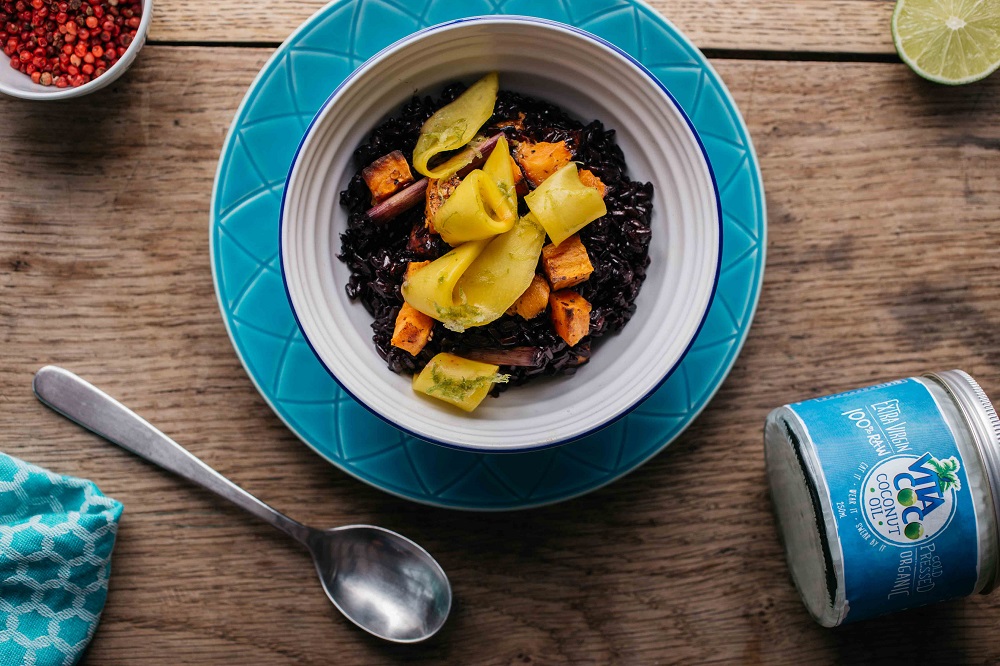 Sticky Coconut Black Rice With Mango And Lime - Claire Justine
