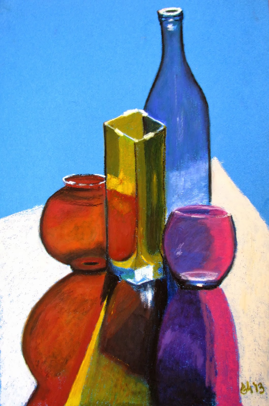 ART STEPPING STONES: Glass reflections