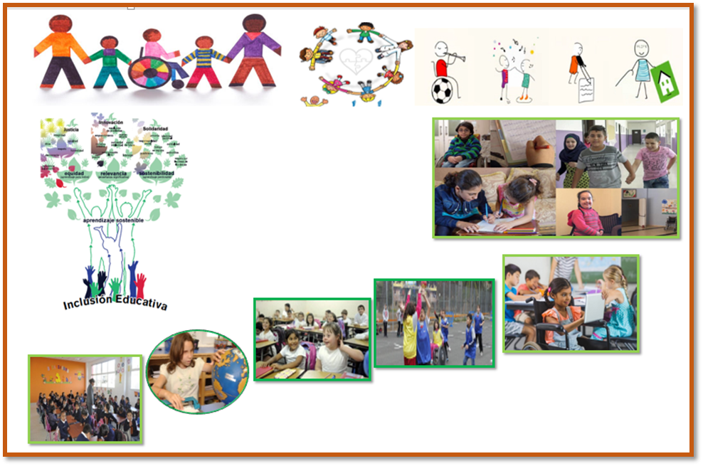 Inclusión para el mundo: Collage inclusión