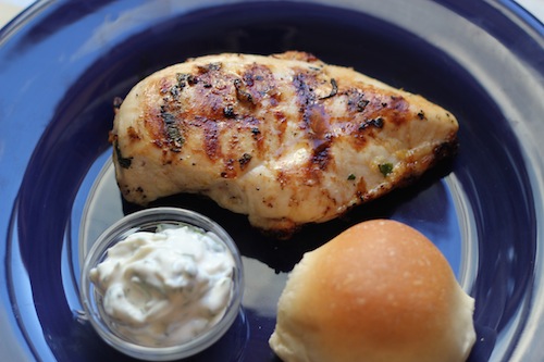 Lemon-Garlic Grilled Chicken with Basil Aioli - Cooking with the Cooks