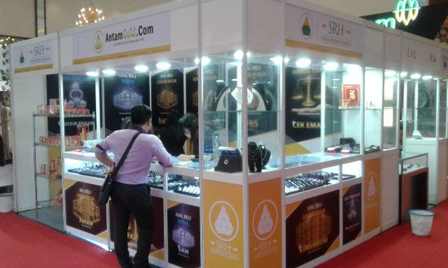 Booth AntamGold - Cara Ternak Emas Antam