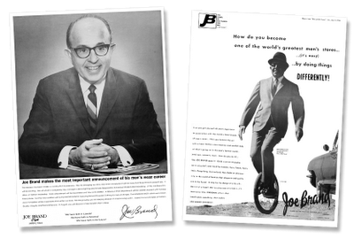 Joe Brand: JOE BRAND Celebrating 76 years of FASHION