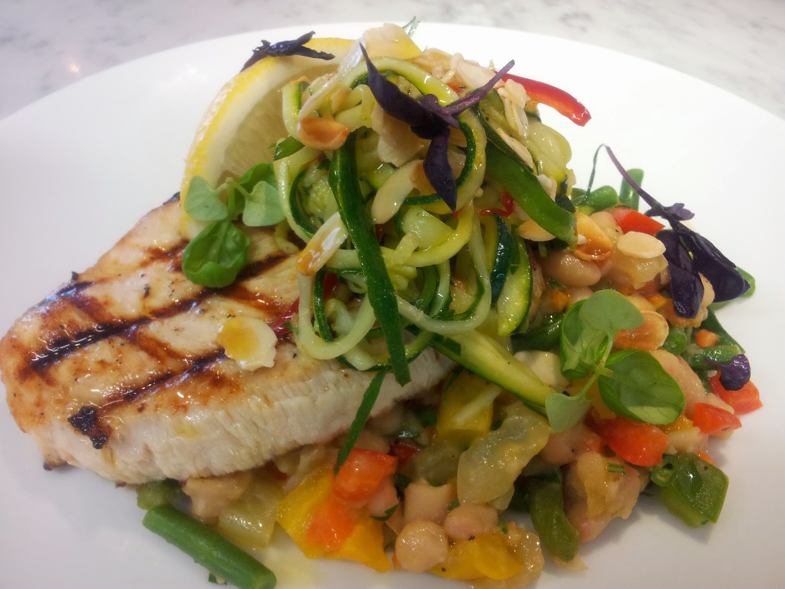 Food & pictures: Grilled sword fish steak