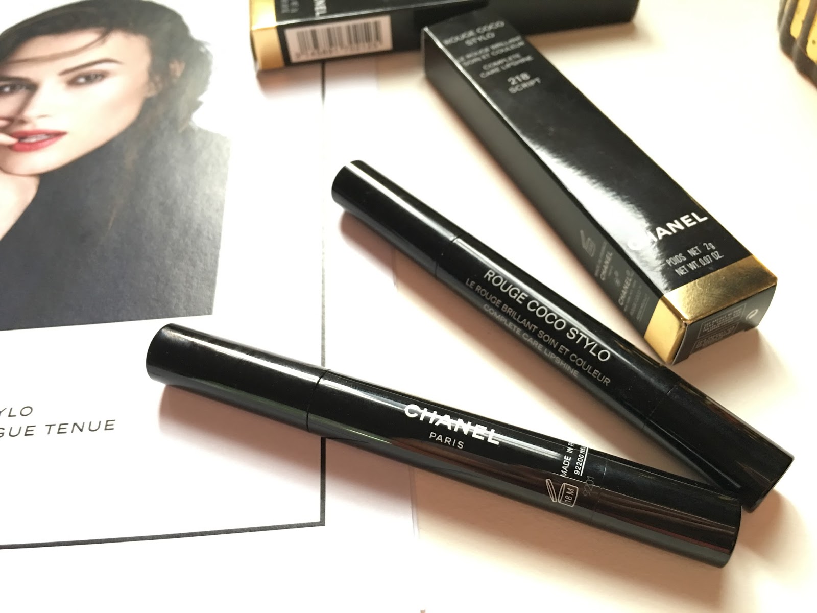 Review and swatches: Chanel Rouge Coco Stylo in Script, Recit - Beauty ...