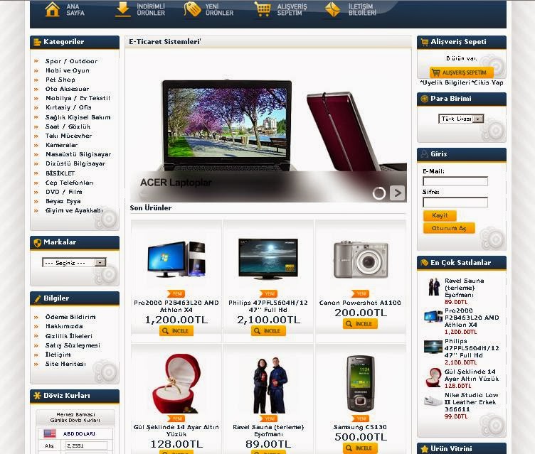 Php Eticaret Scripti Php Scriptler Asp Scriptler Ücretsiz Scriptler