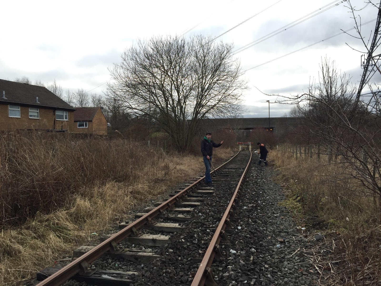 North Tyneside Steam Railway: P-Way Work at Percy Main
