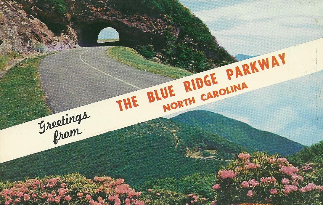 Vintage Travel Postcards: Blue Ridge Parkway