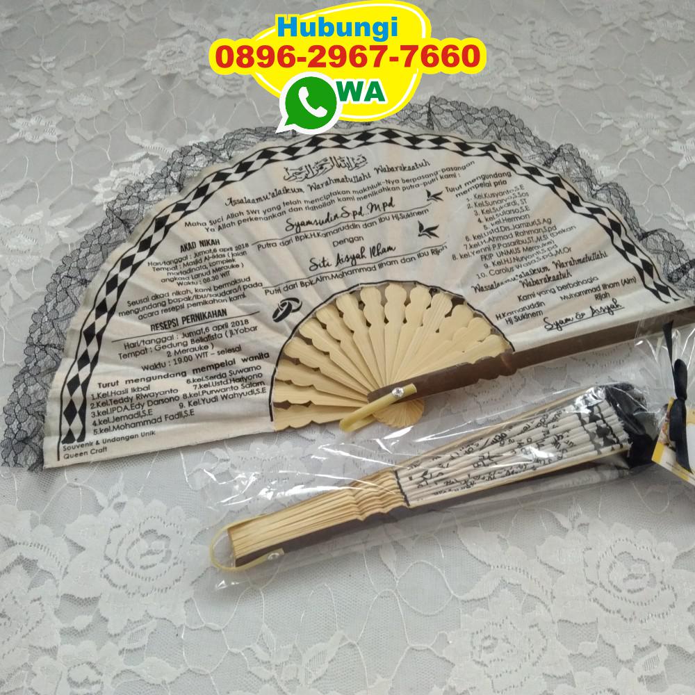 Undangan Kipas Blacu Packaging Box | Souvenir Pernikahan