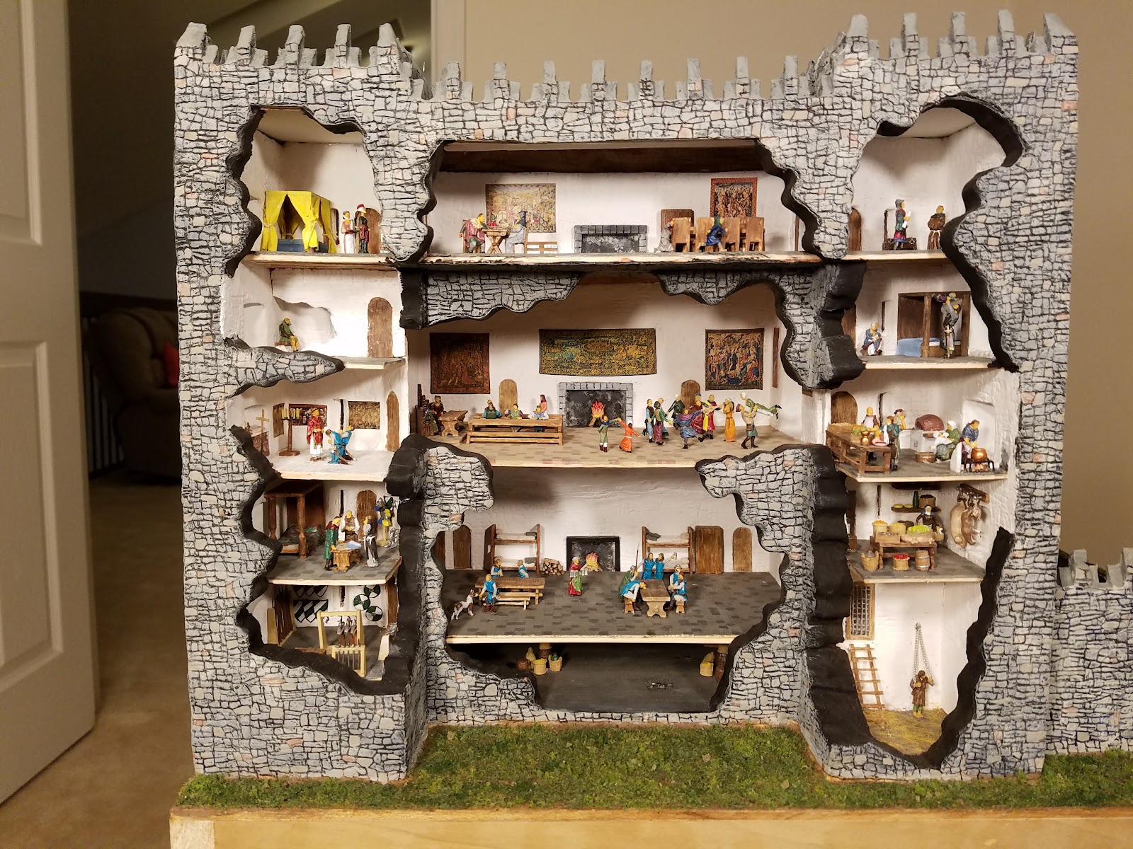 Medieval Castle Diorama Model