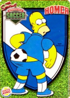 Football Cartophilic Info Exchange: Burger King - The Simpsons ...