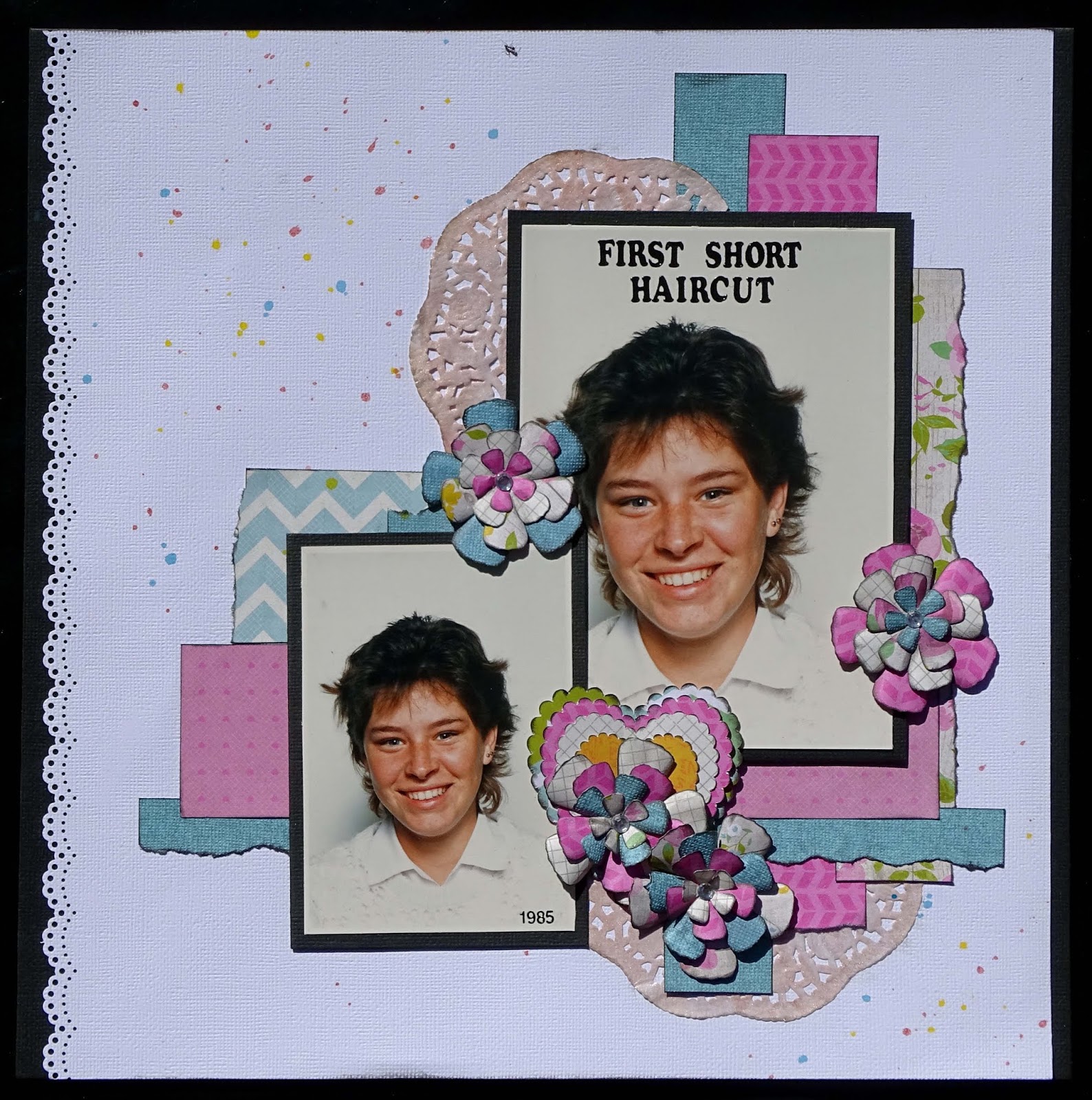 Julie's Papercraft: First Short Haircut Layout