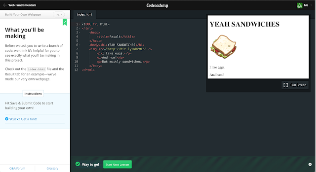 Hey, I'm Jesslyn.: Code Academy : Html & Css | Build Your Own Webpage