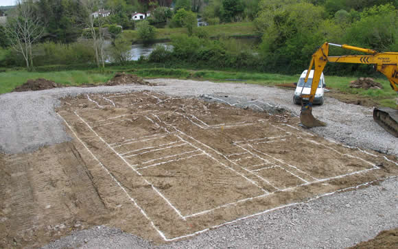 Excavating Foundation ~ Building Construction