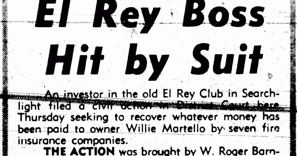 The King of Casinos: Willie Martello and the El Rey Club: On this Date ...