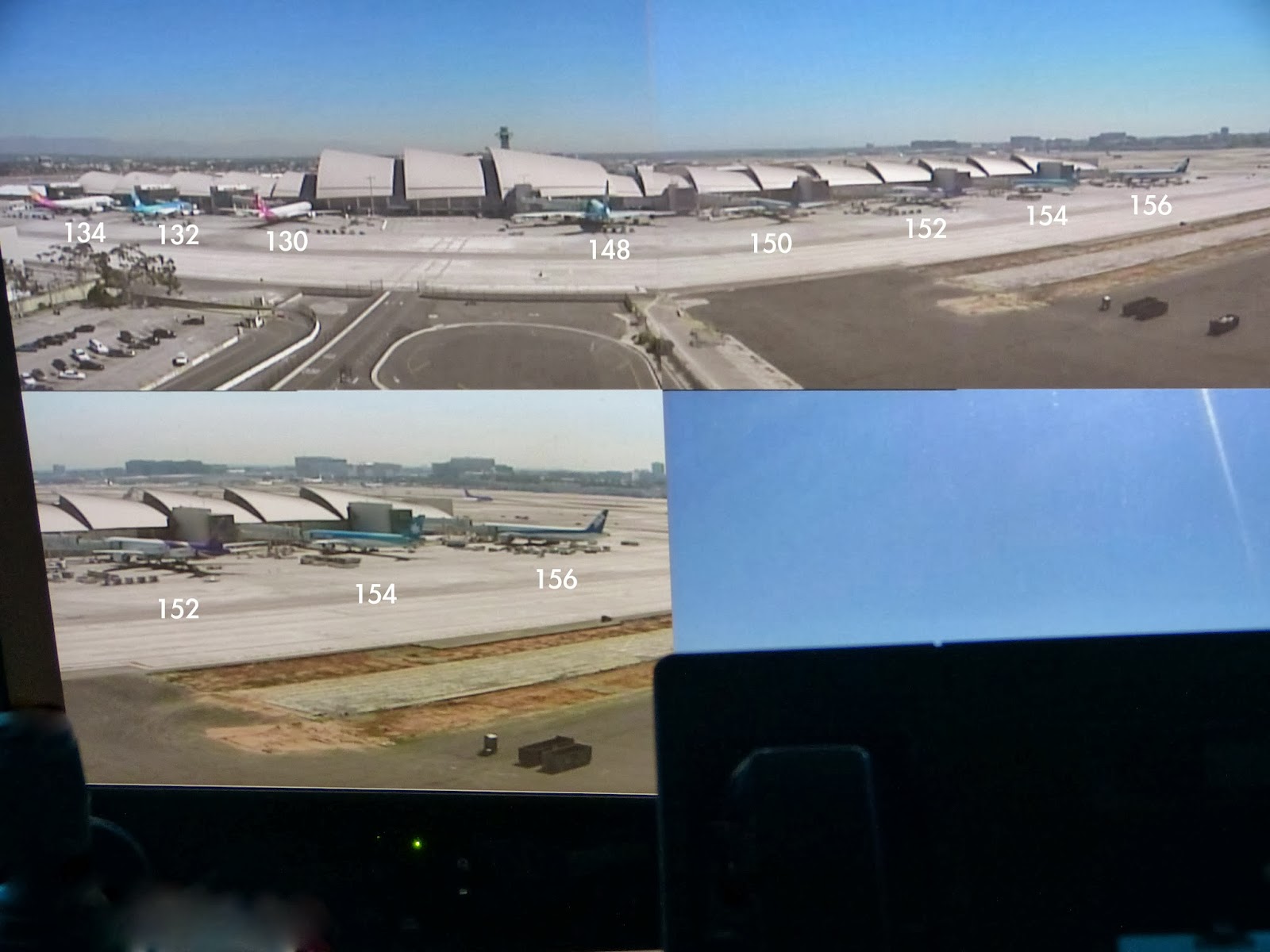 View from the control tower: The new TBIT gates