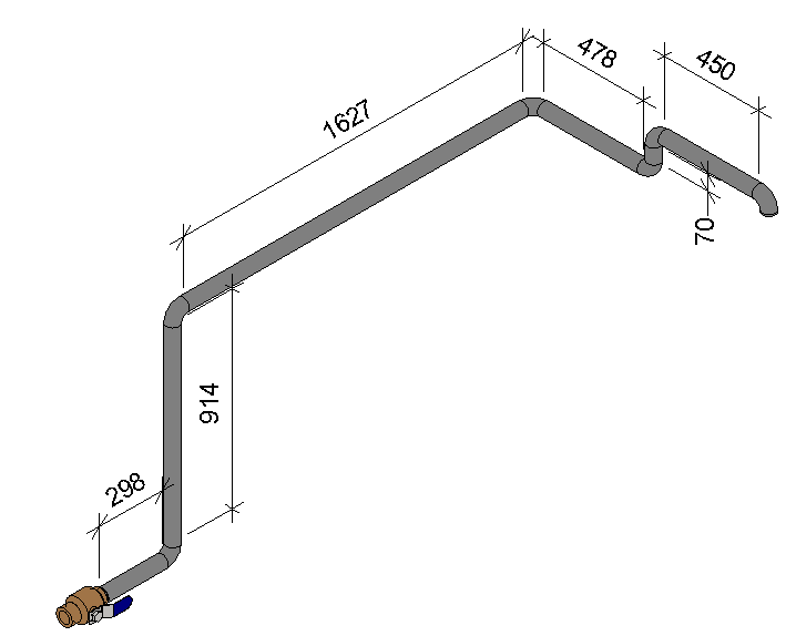 ACOTACIÓN DE TUBERÍAS EN VISTAS ISOMÉTRICAS EN REVIT MEP