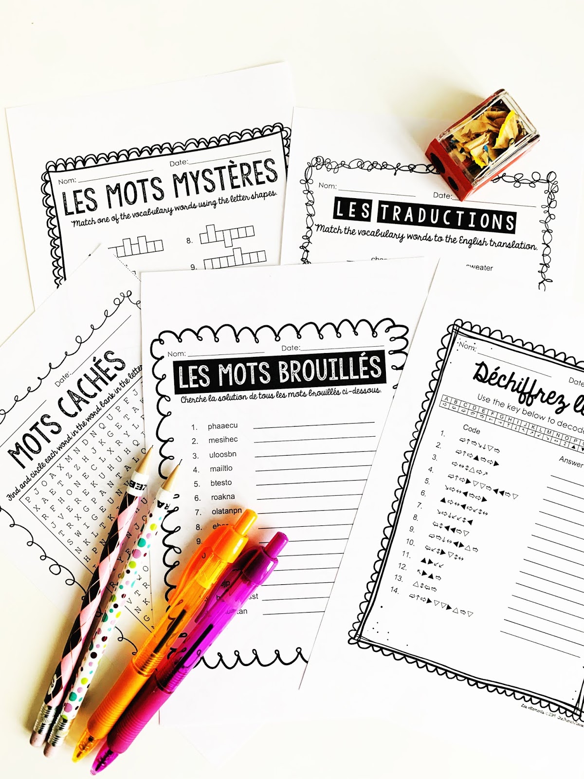 Learning centers in the FSL classroom | The French Nook