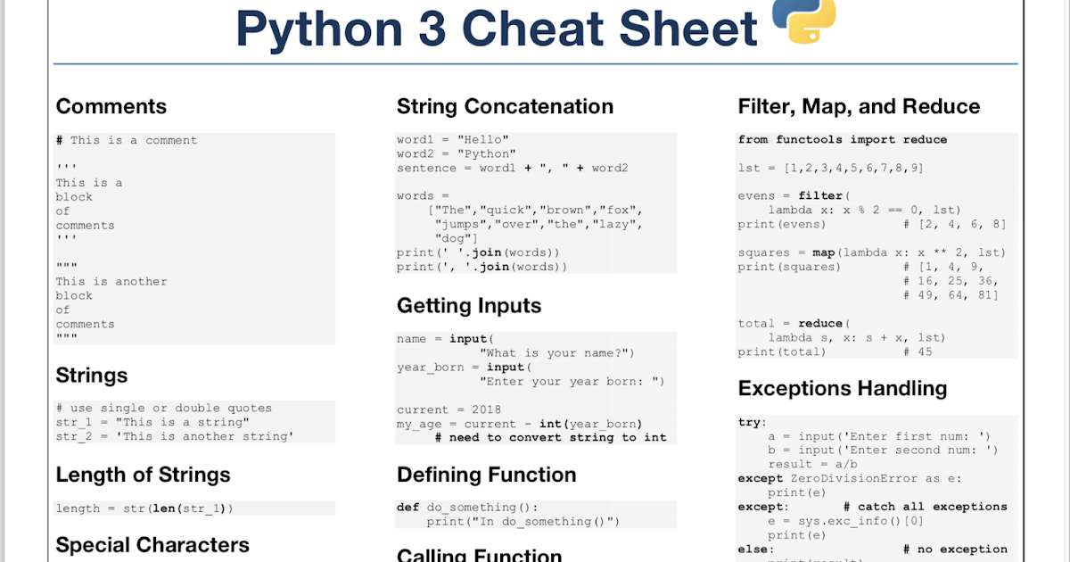 Learn2Develop.Net: Python 3 Cheat Sheet Learn2Develop.Net: Python 3 Cheat Sheet