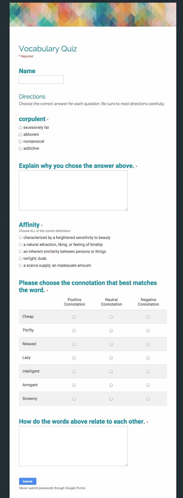 Preparing Students for Online Testing