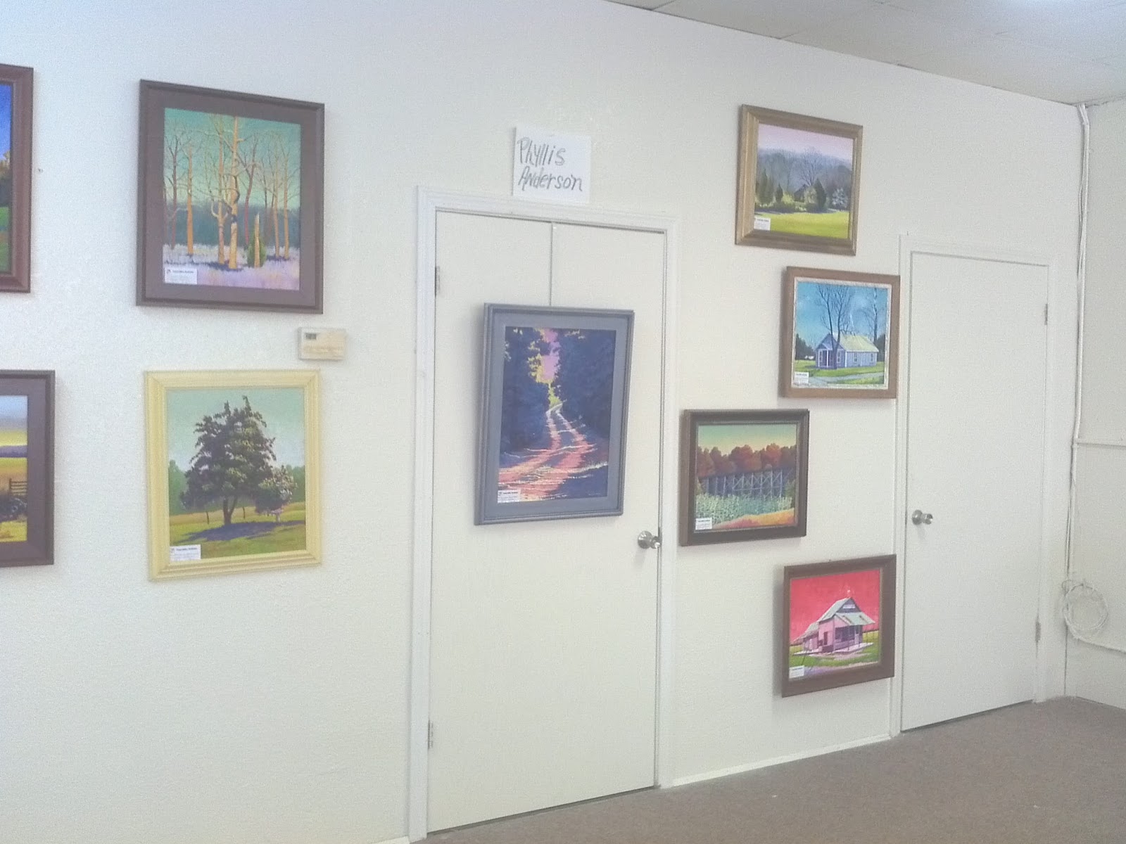 Ouachita Artists: Back Wall display