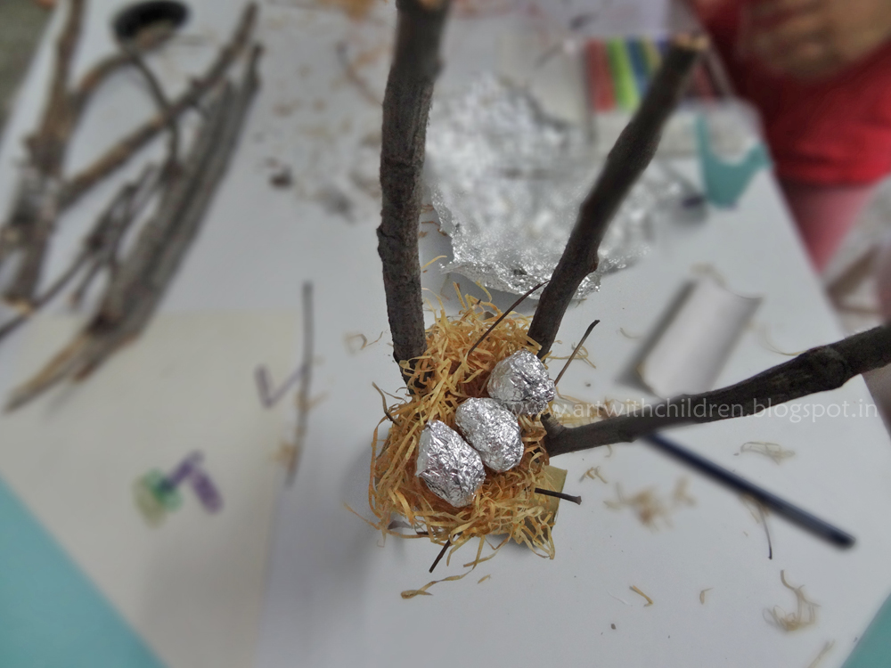Storytime crafts - A bird's nest