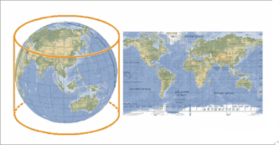 Fisika Di Sekitar Kita: SERI BUMI DATAR? BAGIAN 10 : AZIMUTHAL EQUIDISTANT