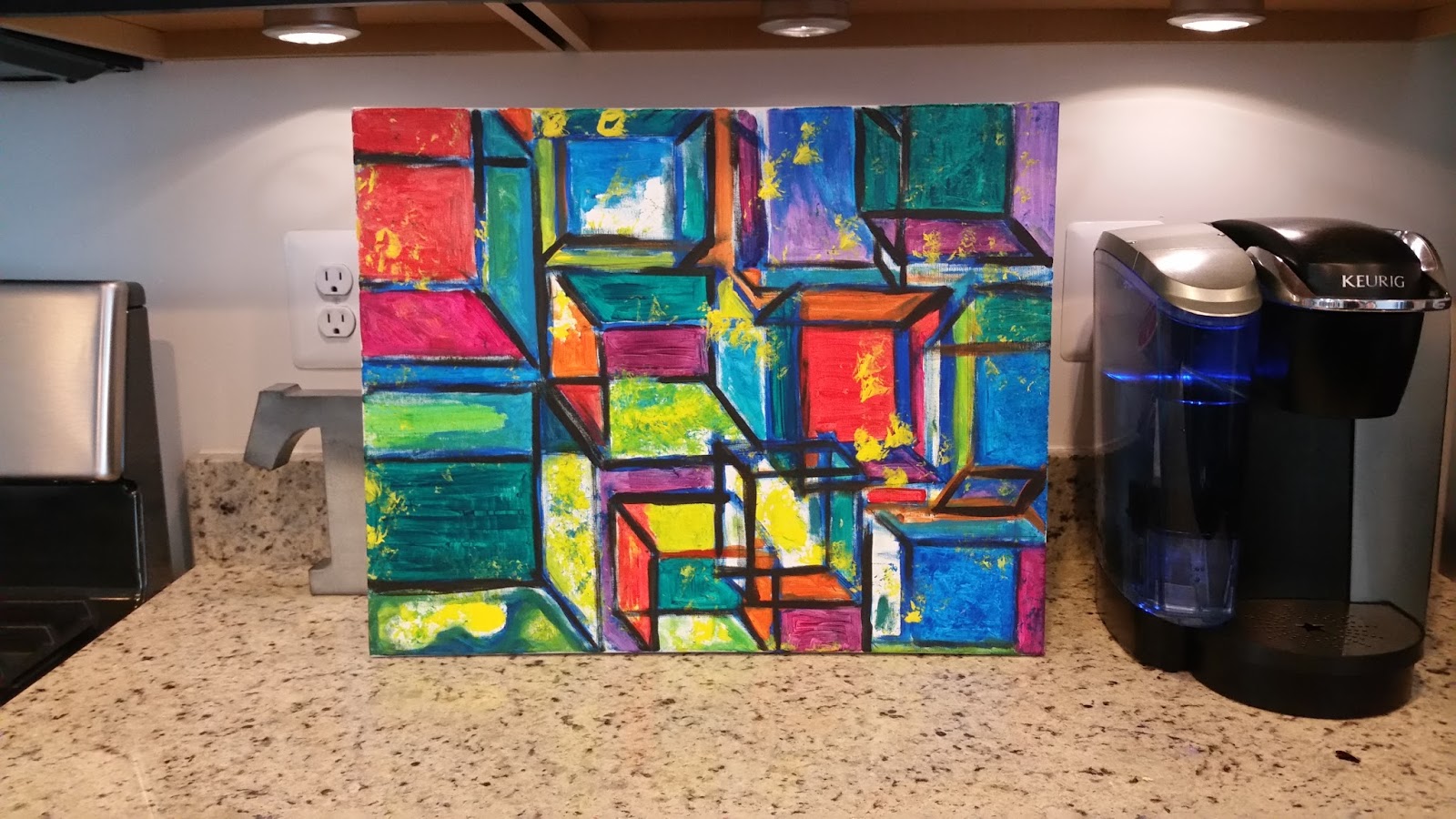 Cubes Abstract Painting No.35