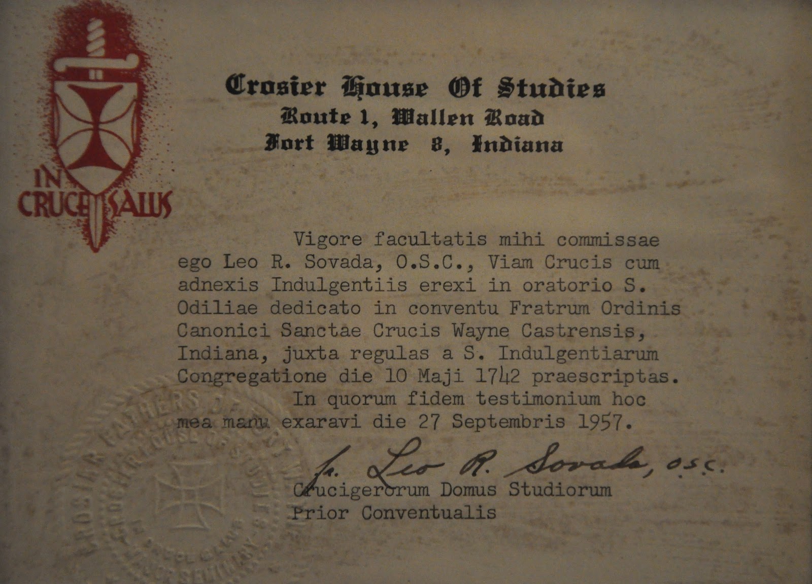 Orbis Catholicus Secundus: The Latin Letter