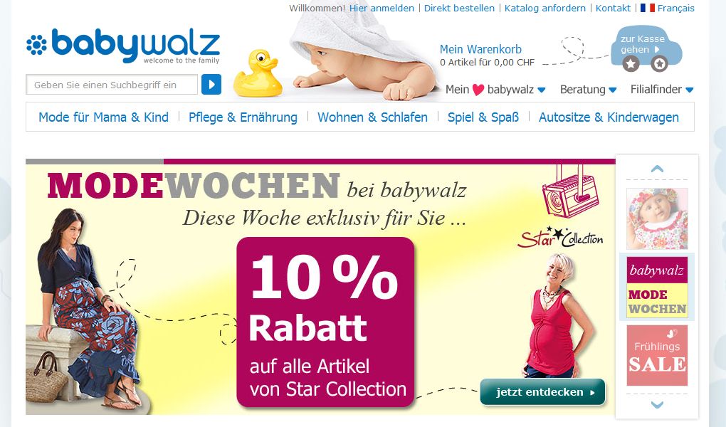 Babywalz - der Onlineshop für süße Babyartikel