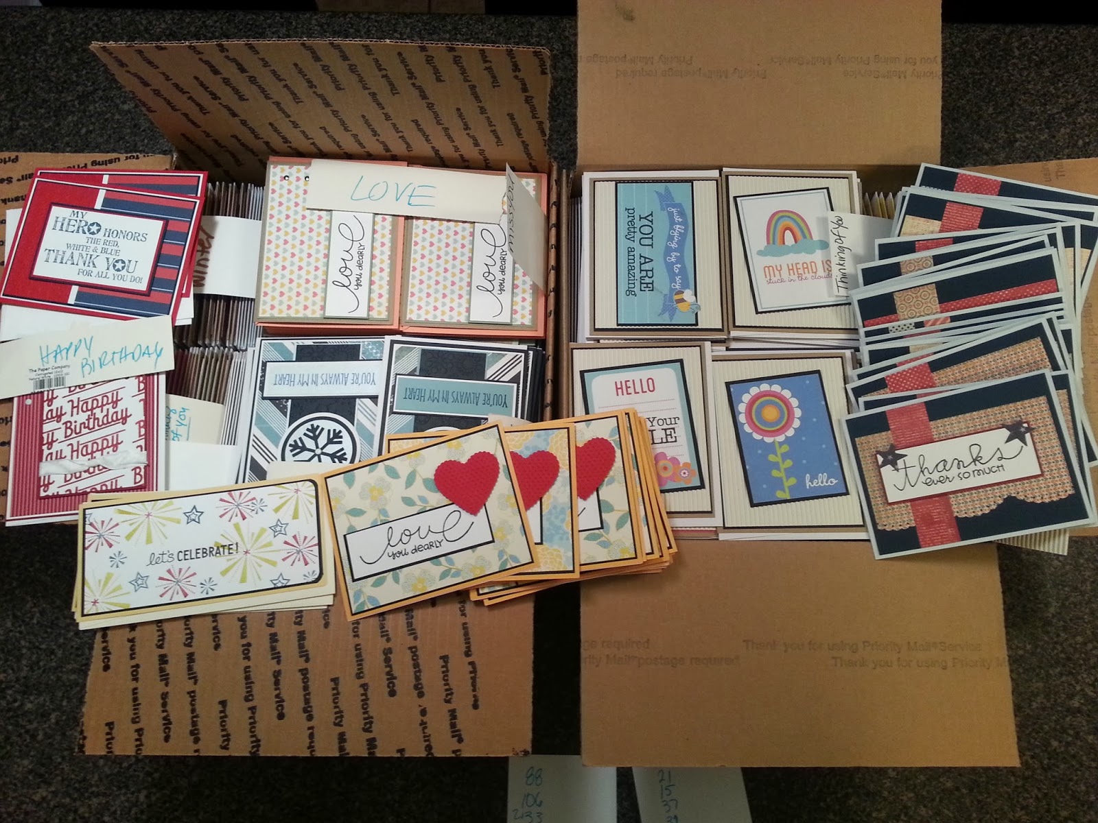 airbornewife's stamping spot: LOTS OF CARDS FOR OPERATION WRITE HOME!!!