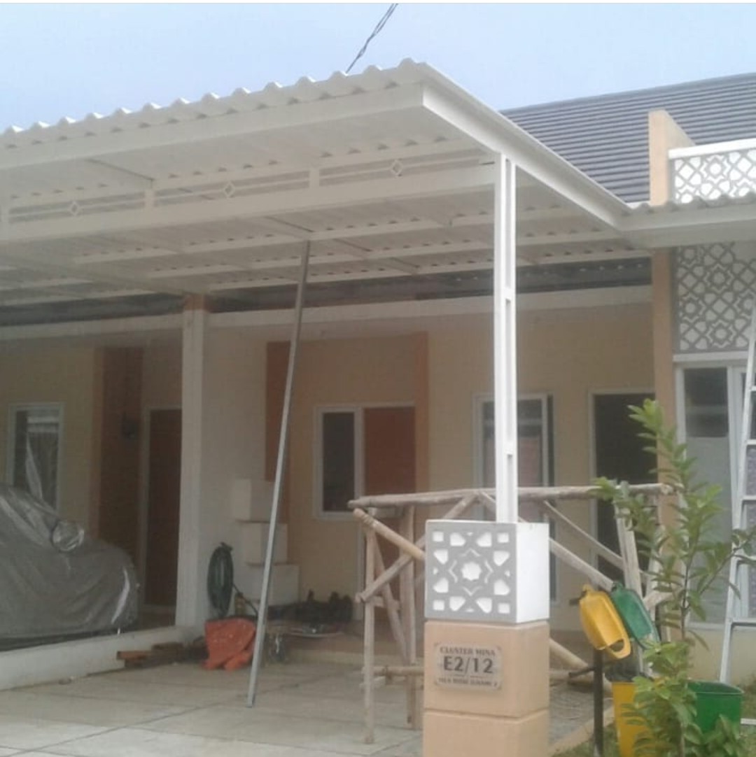MODEL KANOPI|CANOPY GARASI RANGKA DOBLE MINIMALIS TERBARU 2023 terbaru ...