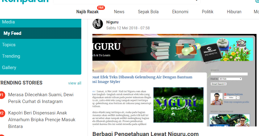 Beginilah Cara Mendaftar Dan Menulis Artikel Di Kumparan - Niguru Indonesia
