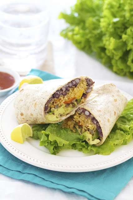 Epicurean Mom: Southwestern Quinoa Wrap {Vegetarian}