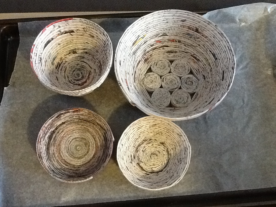 Over the Moon Creations: Recycled Paper Bowls