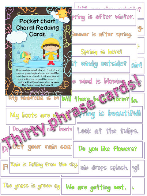 Classroom Freebies Too: April Fluency Phrases Cards!