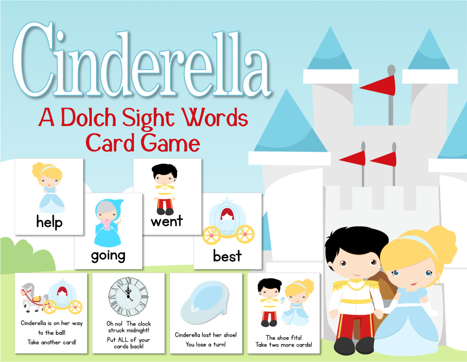 CINDERELLA is HERE! Introducing Three New Sight Word Games and more new ...