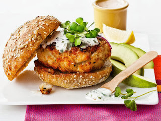Healthy Crab Cake Burgers ~ Lisa's Cooking Recipes