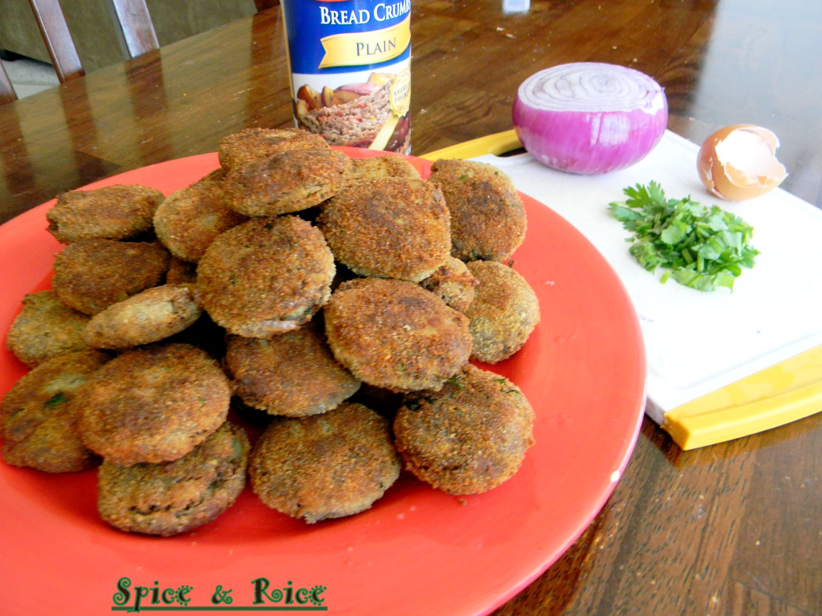 Spice and Rice: Beef cutlets