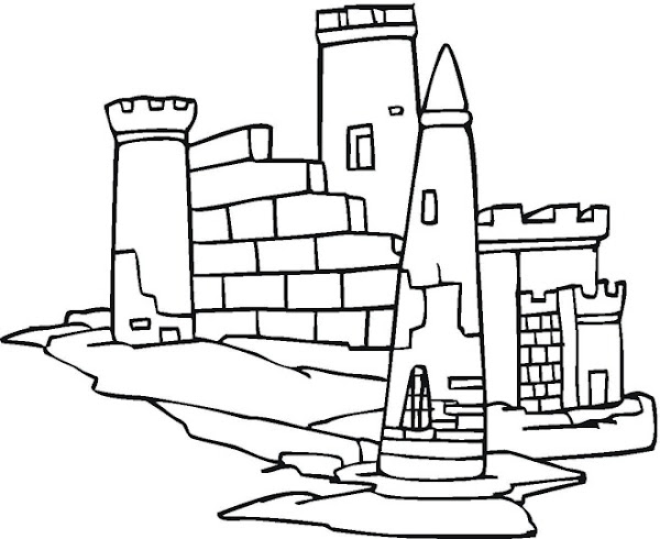 Minecraft Castle Coloring Pages | Tobanga Colors